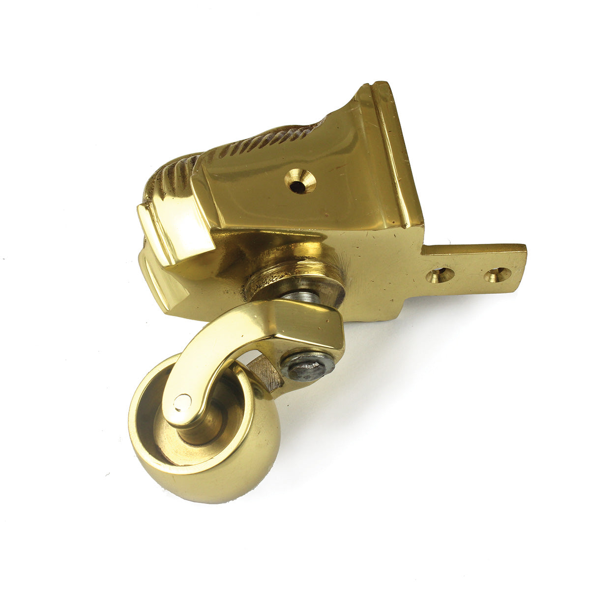 Solid Brass Claw-Foot Toe Socket Caster
